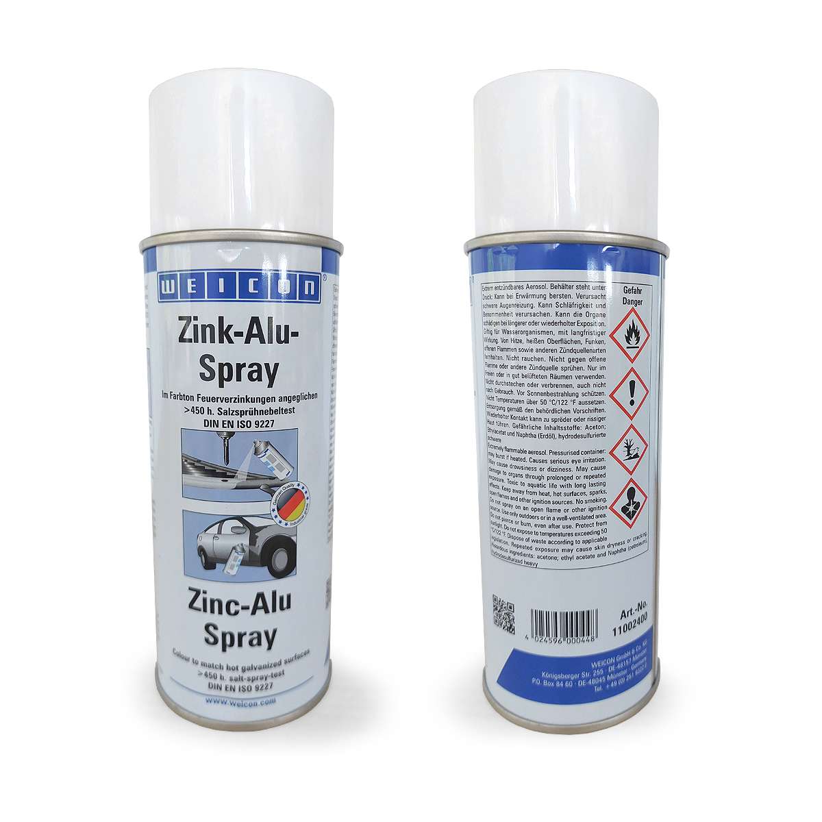WEICON Zink-Alu Spray Farbton für Feuerverzinkung Nr. 11002400 ...